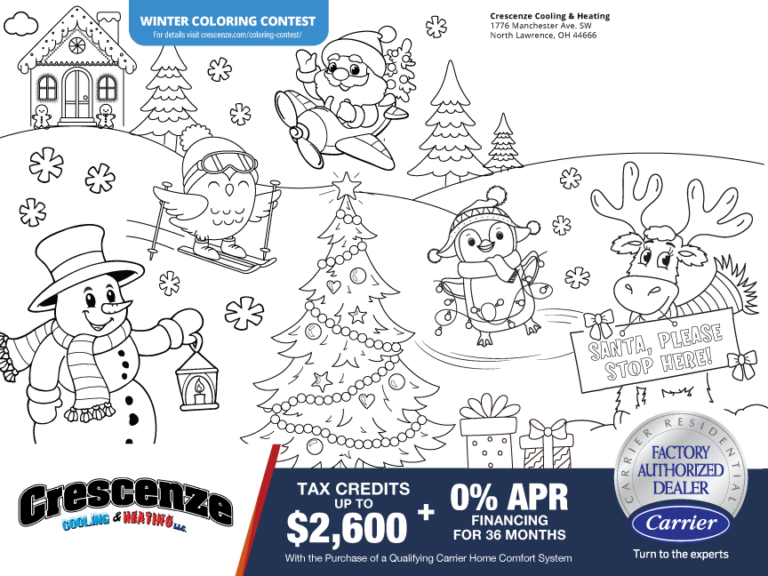 Coloring Contest | Crescenze Cooling & Heating